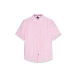 Kurzarmhemd OLYMP "OLYMP Casual, regular fit, Kent", Herren, Gr. L, Normaler Arm, altros&eacute;, 100% Leinen, Hemden