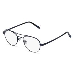 Fielmann BD 467 CL Brille Teenager | Fassung: Vollrand, Panto, Blau Matt