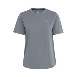 T-Shirt North Bend "T-Shirt NBTaga W", Damen, Gr. 38, grau (lava smoke), Obermaterial: 92% Polyester PES. 8% Elasthan EL., Shirts T-Shirt