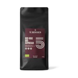 5 Senses - Red Rise Bio-Espresso - 1 kg Ganze Bohne - Intensit&auml;t: 6/6