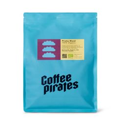 Coffee Pirates - Pirates Blend Bio Espresso - 1 kg Ganze Bohne - Intensit&auml;t: 4/6