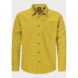 Sch&ouml;ffel Outdoorhemd SCH&Ouml;FFEL "Hiking Shirt Style Boyoma MNS", Herren, Gr. 48, Normalgr&ouml;&szlig;en, gelb (5455, gelb), Oberstoff: 100% Baumwolle, Hemden
