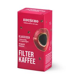 EDUSCHO Filterkaffee Klassisch - 12 x 500 g Gemahlen - Intensit&auml;t: 4/5
