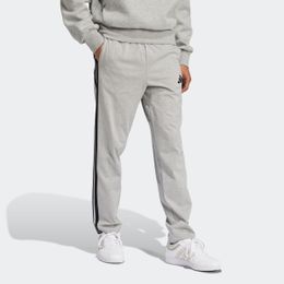Sporthose adidas Sportswear "M 3S SJ TO PT", Herren, Gr. L, N-Gr, grau (medium grau heather, schwarz, normal, gr.), Obermaterial: 74% Baumwolle, 26% Polyester, Hosen Sporthose, sportlicher Look mit 3-Streifen-Logo, aus Baumwolle und Polyester, Topseller