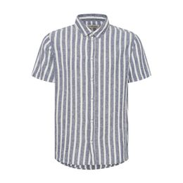 Kurzarmhemd 11 Project "Kurzarmhemd PROchy", Herren, Gr. XL, N-Gr, blau (insignia blau), Obermaterial: 58% Leinen LI. 42% Viskose CV., Hemden