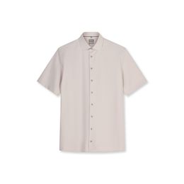 Businesshemd OLYMP "OLYMP Luxor 24/Seven, comfort fit, New Kent", Herren, Gr. 42, Normaler Arm, taupe, 64% Baumwolle, 27% Polyester, 9% Elasthan, Hemden