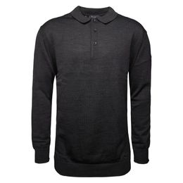 Strickpullover Maerz Muenchen "Maerz Muenchen 490790 Strickpullover Herren Bekleidung", Herren, Gr. 64, dunkelgrau, 100% Wolle, Pullover Strickpullover