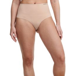 Shapingstring Chantelle "SMOOTH COMFORT", Damen, Gr. L, beige, Obermaterial: 79% Polyamid, 19% Elasthan, 1% Baumwolle, 1% Polyester, unifarben, k&ouml;rpernah, Unterhosen, gl&auml;ttender Effekt, mit hoher Taille
