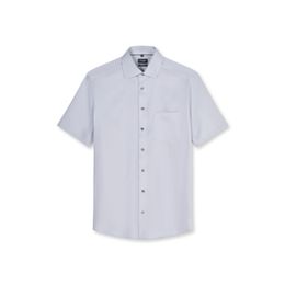 Businesshemd OLYMP "OLYMP Luxor, modern fit, New Kent", Herren, Gr. 38, Normaler Arm, silbergrau, 100% Baumwolle, Hemden