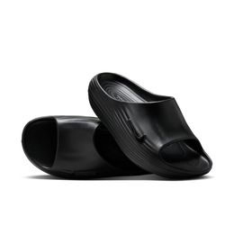 Badesandale Nike Sportswear "REACTX REJUVEN8 SLIDE", Herren, Gr. 45, schwarz, schwarz, schwarz, Synthetik, Schuhe, Badelatschen