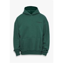 Kapuzensweatshirt DROPSIZE "Dropsize Herren Dropsize Heavy Oversize Embo Hoodie", Herren, Gr. L, washedgr&uuml;n, 70% Baumwolle, 30% Polyester, Sweatshirts