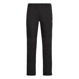 Trekkinghose North Bend "Trekkinghose NBWim M W-PRO 10.000 mit wasserdichter Beschichtung", Herren, Gr. L, N-Gr, schwarz, Obermaterial: 65% Polyester PES. 35% Baumwolle CO., Hosen Trekkinghose