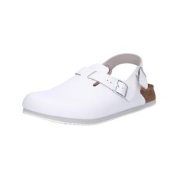 Pantolette Birkenstock "Tokio", Damen, Gr. 47, wei&szlig;, Obermaterial: 100% Rindsleder Leather cow., Schuhe Pantolette