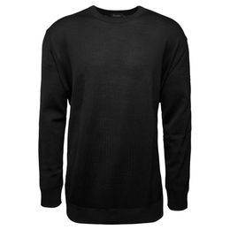 Strickpullover Maerz Muenchen "Maerz Muenchen 490590 Strickpullover Herren Bekleidung", Herren, Gr. 62, schwarz, 100% Wolle, Rundhals, Pullover Strickpullover