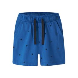 Shorts name it "NMMJAXON NREG SHORTS BOX PB", Jungen, Gr. 110, N-Gr, nautical blau, Web, Obermaterial: 100% Baumwolle, unifarben, kurz, Hosen Shorts