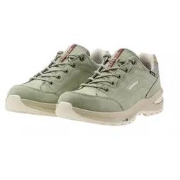 Wanderschuh Lowa "RENEGADE EVO GTX LO WS", Damen, Gr. 42,5, sage, Leder, Textil, Schuhe Wanderschuh, wasserdicht, winddicht,atmungsaktiv dank GORE-TEX Membrane
