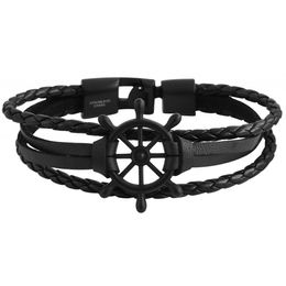 Adelia&acute;s Edelstahlarmband ADELIA&acute;S "Unisex Armband aus Edelstahl" Gr. 21, schwarz, Armb&auml;nder, Herren, 21, Edelstahl, Edelstahlarmband