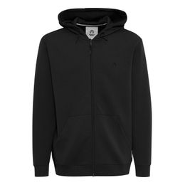 Sweatjacke North Bend "Sweatjacke NBTaro M", Herren, Gr. XXL, schwarz, Obermaterial: 78% Polyester PES. 17% Viskose CV. 5% Elasthan EL., Sweatjacken Sweatjacke