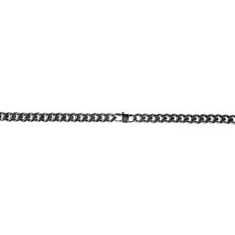 Adelia&acute;s Kette ohne Anh&auml;nger ADELIA&acute;S "Unisex Halskette &ndash; Panzerkette aus Edelstahl" Gr. 50, schwarz, Halsketten, Damen, 50, Edelstahl, Ideal als Geschenk zum Jubil&auml;um