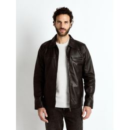 Lederjacke JCC "31025201", Damen, Gr. 48, schwarz, Oberstoff: 100% Lammleder; Futter: 100% Baumwolle; &Auml;rmelfutter: 100% Polyester; Taschenfutter: 100% Baumwolle, Jacken
