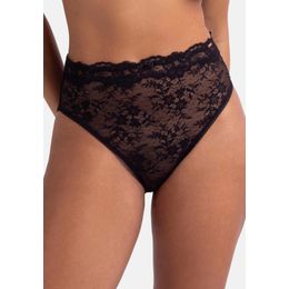 Slip Dorina "ORIGINS", Damen, Gr. S, schwarz, Spitze, Obermaterial: 85% Polyamid, 15% Elasthan, bequem, Unterhosen Slip, zarte, elastische Spitze im floralen Design f&uuml;r eine perfekte Passform