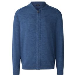Strickjacke Maerz Muenchen "Maerz Muenchen 585600 Strickjacke Herren Bekleidung", Herren, Gr. 50, blau, 100% Wolle (Merino), Strickjacken Strickjacke