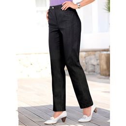 Schlupfjeans Casual Looks, Damen, Gr. 245, Extrakurzgr&ouml;&szlig;en, schwarz, 96% Baumwolle, 4% Elasthan, unifarben, lang, Jeans Schlupfjeans