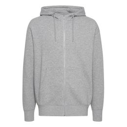 !Solid Sweatjacke SOLID "Sweatjacke SDLenz", Herren, Gr. L, grau (light grau melange), Obermaterial: 60% Baumwolle CO. 40% Polyester PES., Sweatjacken Sweatjacke