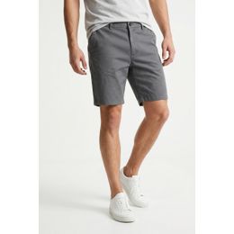 Jack & Jones Chinohose JACK & JONES "JPSTMARCO DYLAN CHINO SHORTS", Herren, Gr. XS, N-Gr, castlerock, Web, Obermaterial: 98% Baumwolle, 2% Elasthan, unifarben, regular fit knielang, Hosen Chinohose