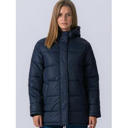 Outdoorjacke TEESHOPPEN "TEESHOPPEN Jacket Long Puffer", Damen, Gr. L, navy, Obermaterial: 100% Nylon, Jacken Outdoorjacke