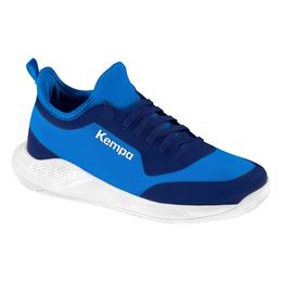 Hallenschuh Kempa "Hallen-Sport-Schuhe Kourtfly Jr", M&auml;dchen, Gr. 34, blau (blau, wei&szlig;), Obermaterial: 100% Textilmaterial TEXMAT., Schuhe Hallenschuh