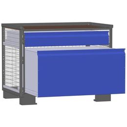 LCB I Gitterbox mit Schubladen (Teilauszug) und Gitterw&auml;nden,...