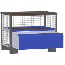 LCB I Gitterbox mit Schubladen (Teilauszug) und Gitterw&auml;nden,...