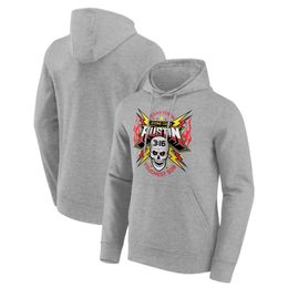 Kapuzenpullover Fanatics "Fanatics Hoodie WWE Wrestling Stone Cold Steve Austin", Herren, Gr. L, mehrfarbig, 80% Baumwolle, 20% Polyester, Pullover Kapuzenpullover