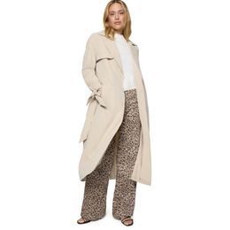 Langmantel Zero "Damen mit Bindeg&uuml;rtel", Damen, Gr. 34, light sand, Obermaterial: 100% Polyester. Futter: 100% Polyester, unifarben, l&auml;ssig geschnitten lang, M&auml;ntel