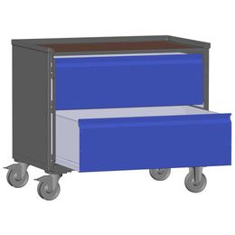 LCB I Gitterbox mit Schubladen (Teilauszug), Blechw&auml;nden und...