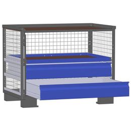 LCB I Gitterbox mit Schubladen (Teilauszug) und Gitterw&auml;nden,...