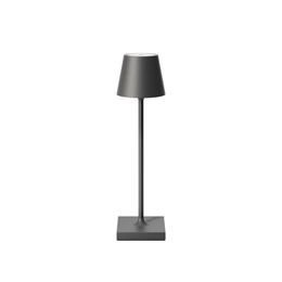 Sigor Akku-Tischleuchte Nuindie, Anthrazit, Metall, rund,rund, warmwei&szlig;, 5.6x21x5.6 cm, Lampen & Leuchten, Innenbeleuchtung, Leuchten nach R&auml;umen, Schlafzimmerlampen