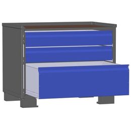 LCB I Gitterbox mit Schubladen (Teilauszug) und Blechw&auml;nden,...