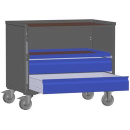 LCB I Gitterbox mit Schubladen (Teilauszug), Blechw&auml;nden und...