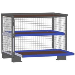 LCB I Gitterbox mit Schubladen (Teilauszug) und Gitterw&auml;nden,...