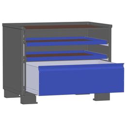 LCB I Gitterbox mit Schubladen (Teilauszug) und Blechw&auml;nden,...