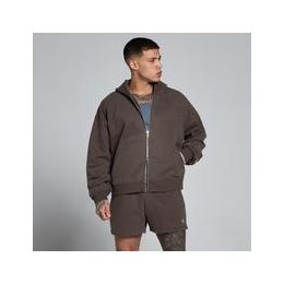 Myprotein MP Lift Oversized Loopback 2 Way Zip Hoodie f&uuml;r Herren &ndash; Schokolade - M