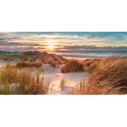 SONSTIGE Glasbild D&Uuml;NEN IM SONNENAUFGAN