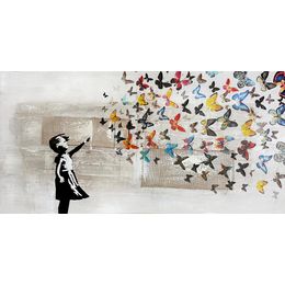 SONSTIGE Gem&auml;lde BUTTERFLY GIRL