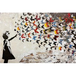 SONSTIGE Keilrahmenbild BUTTERFLY GIRL