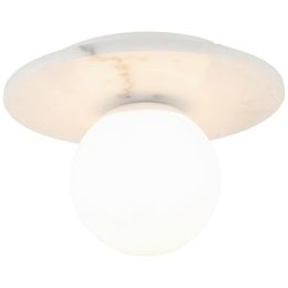 Collet's Monde Deckenleuchte, Wei&szlig;, Metall, Glas, Stein, Vintage,Vintage, rund,rund, 19 cm, RoHS, CE, Lampen & Leuchten, Innenbeleuchtung, Deckenleuchten