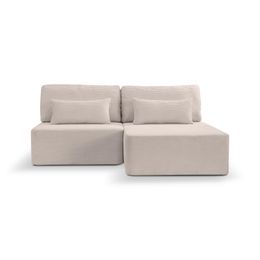 Ecksofa Amsterix Graubeige Schlaffunktion