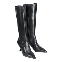 NeroGiardini Stretchleder-Stiefel, 40 - Schwarz, aus Leder