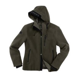 CANADIAN CLASSICS Woll-Fleecejacke, 52 - Oliv, aus Wolle